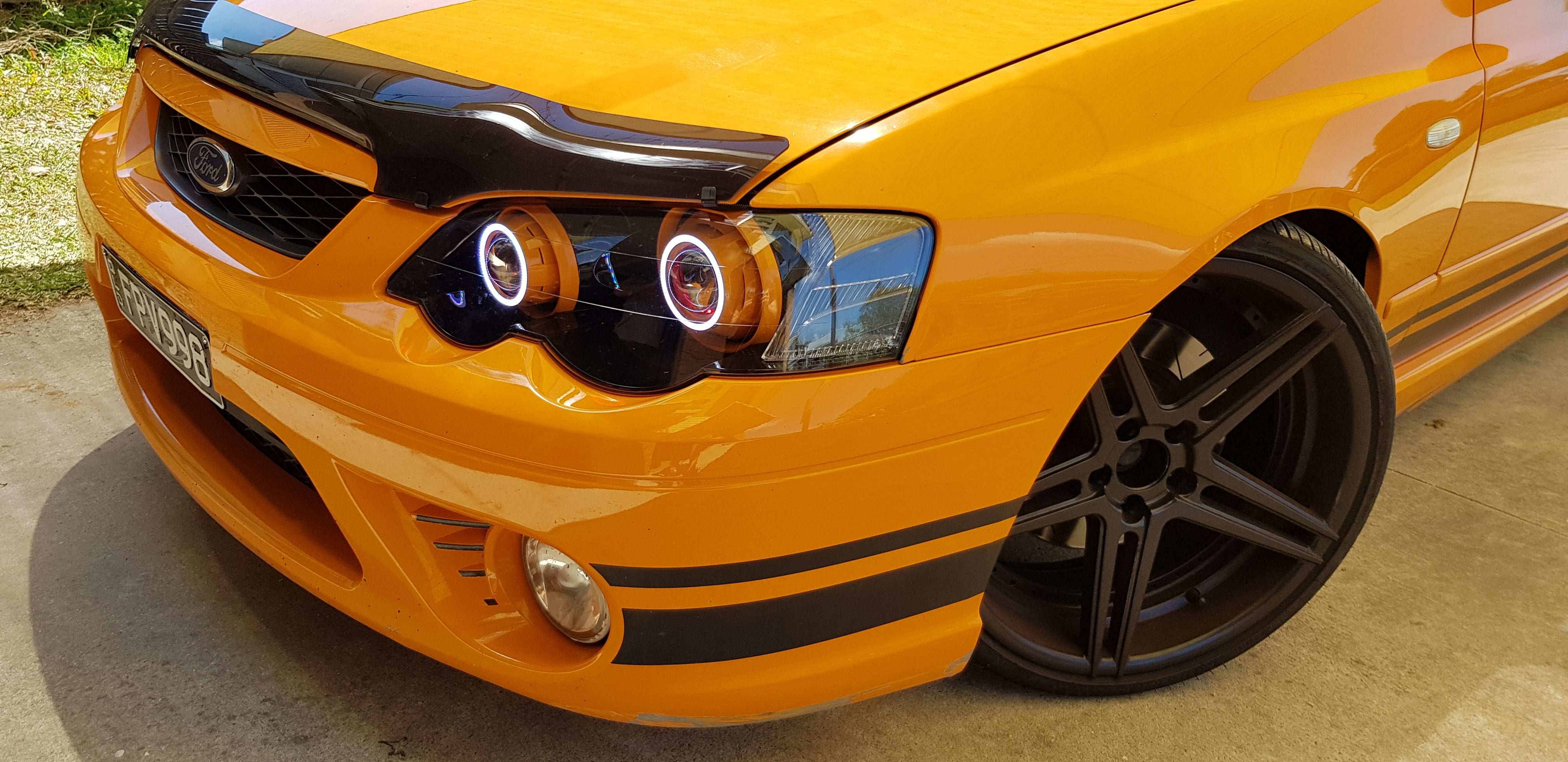 Ford Falcon BA XR6/XR8 Headlights with LED Projector, MultiColored ...