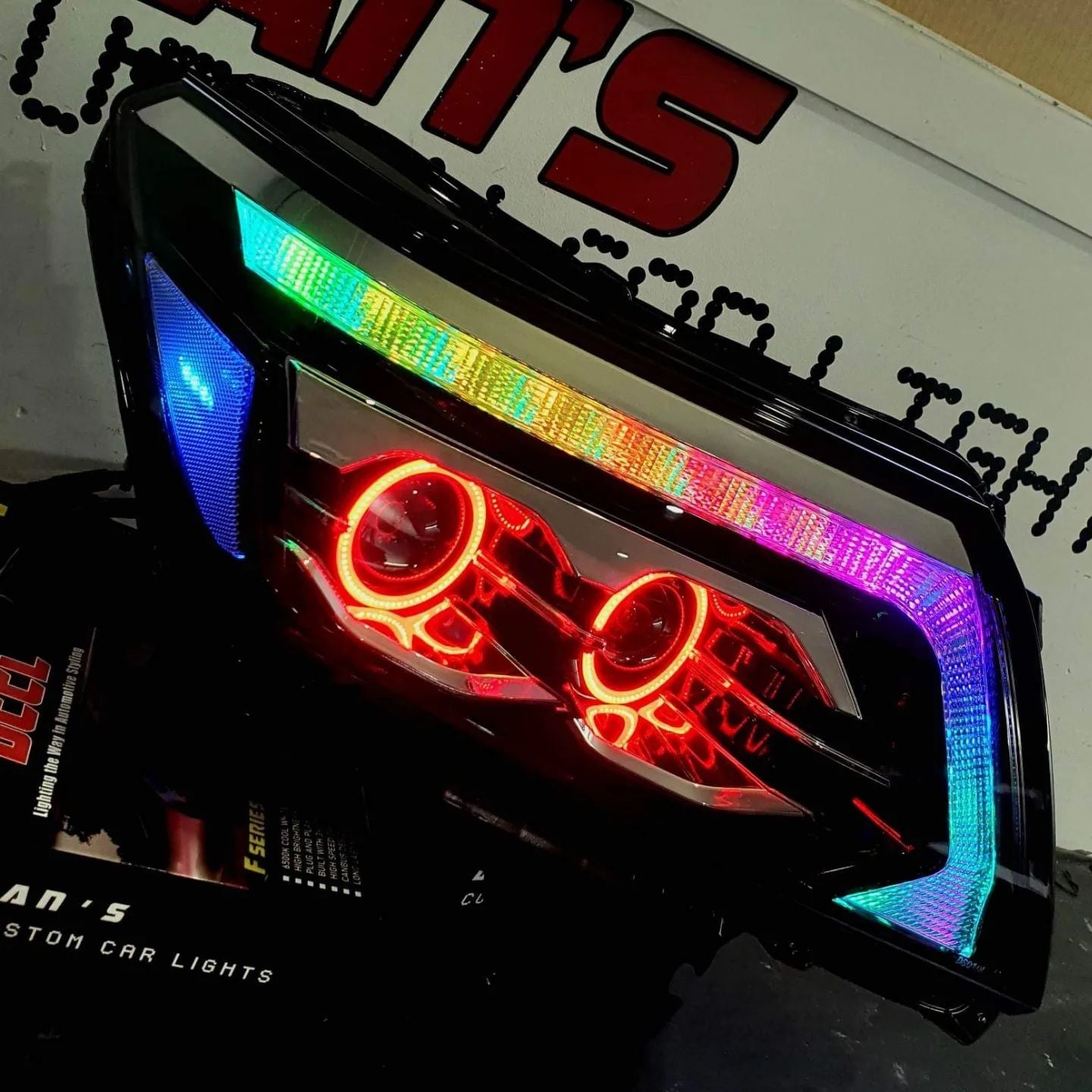 Nissan Navarra NP300 ST/STX RX/DX Quad Projector Headlights with Quad ...