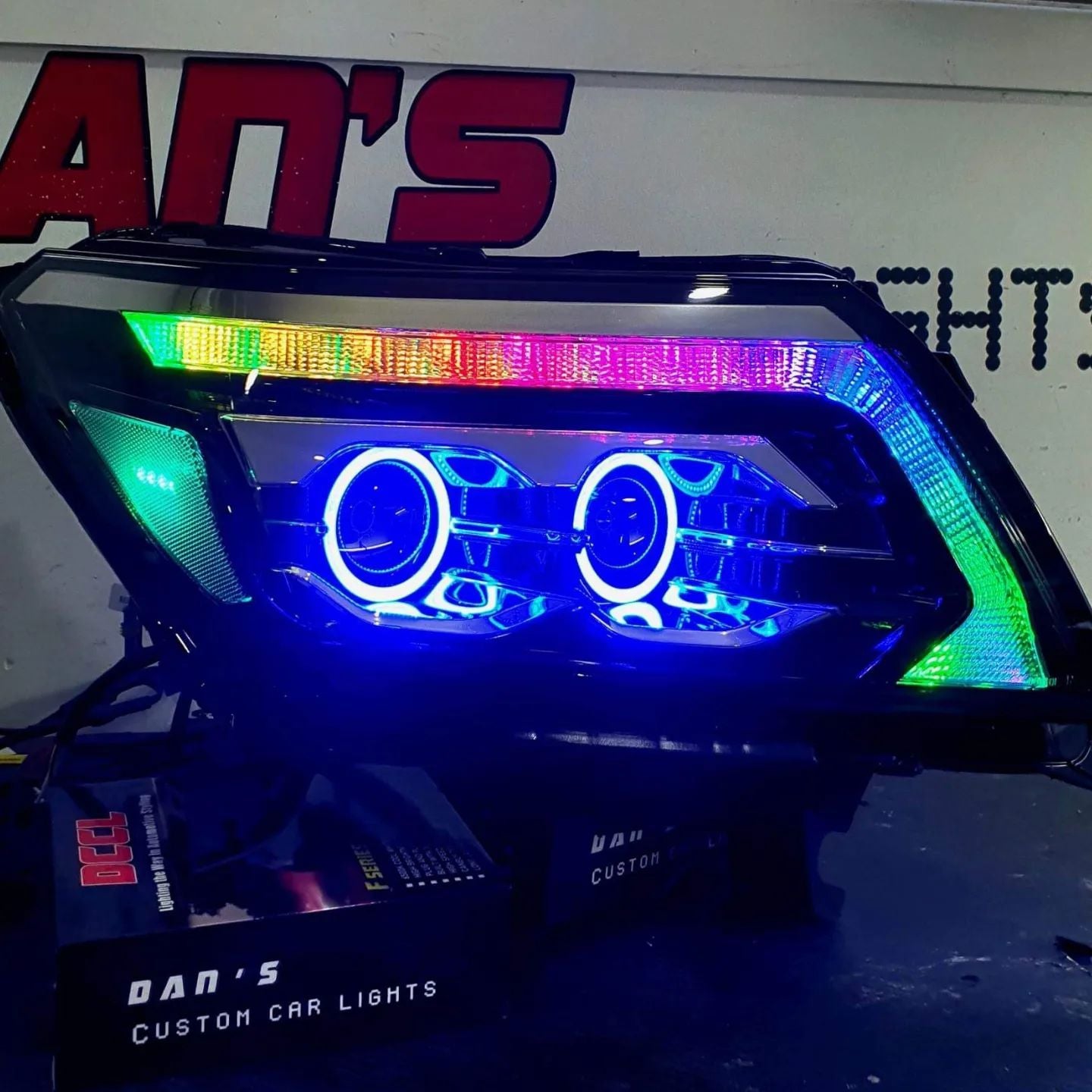 Nissan Navarra NP300 ST/STX RX/DX Quad Projector Headlights with Quad ...