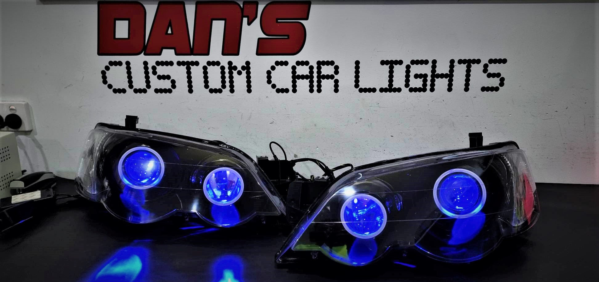 Ford Falcon BA XR6/XR8 Headlights with LED Projector, MultiColored ...