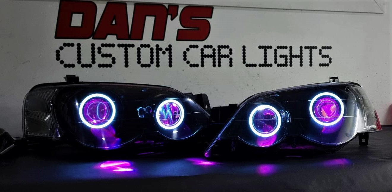 Ford Falcon BA XR6/XR8 Headlights with LED Projector, MultiColored ...