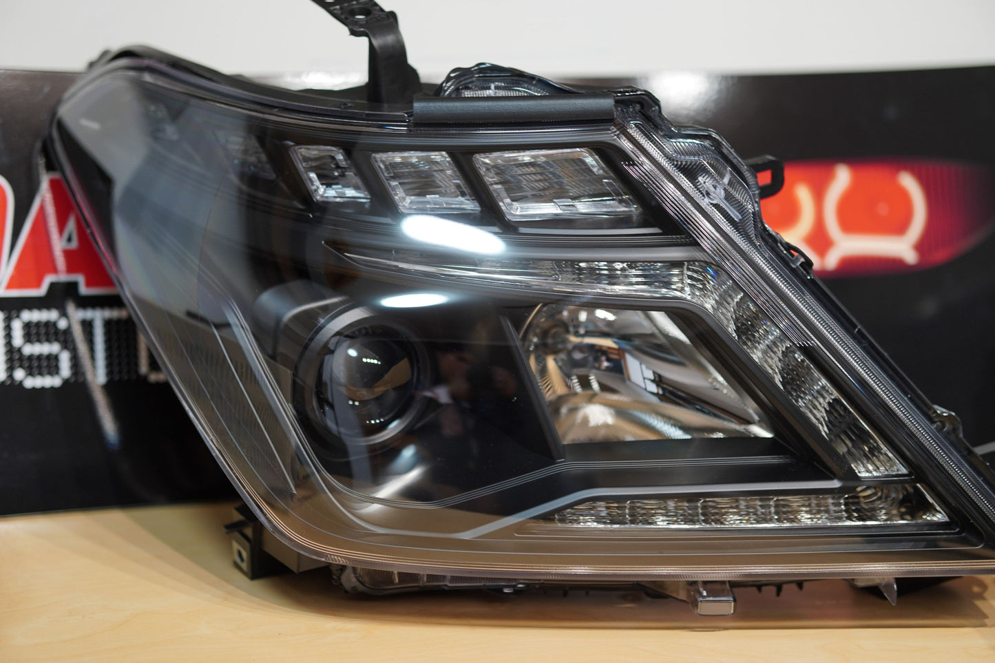 Nissan Patrol Y62 Black Nismo Headlights with White DRLs | Dan's Custom ...
