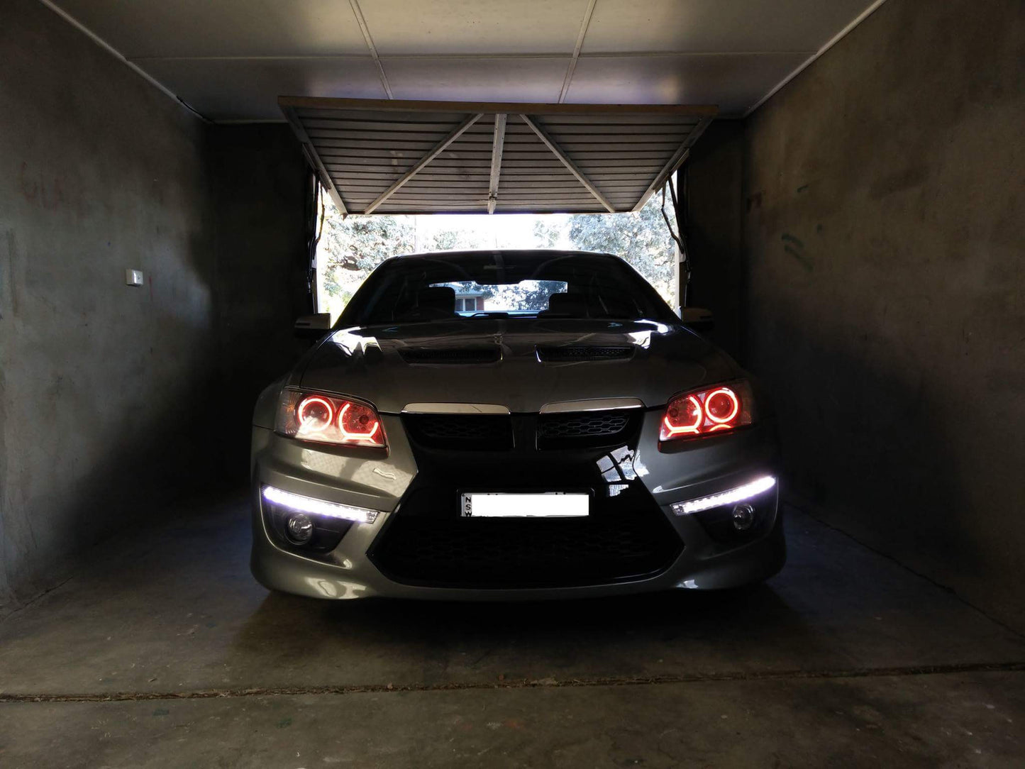 Holden VE Commodore S2 Projector Style Headlights with Quad RGB Halo ...