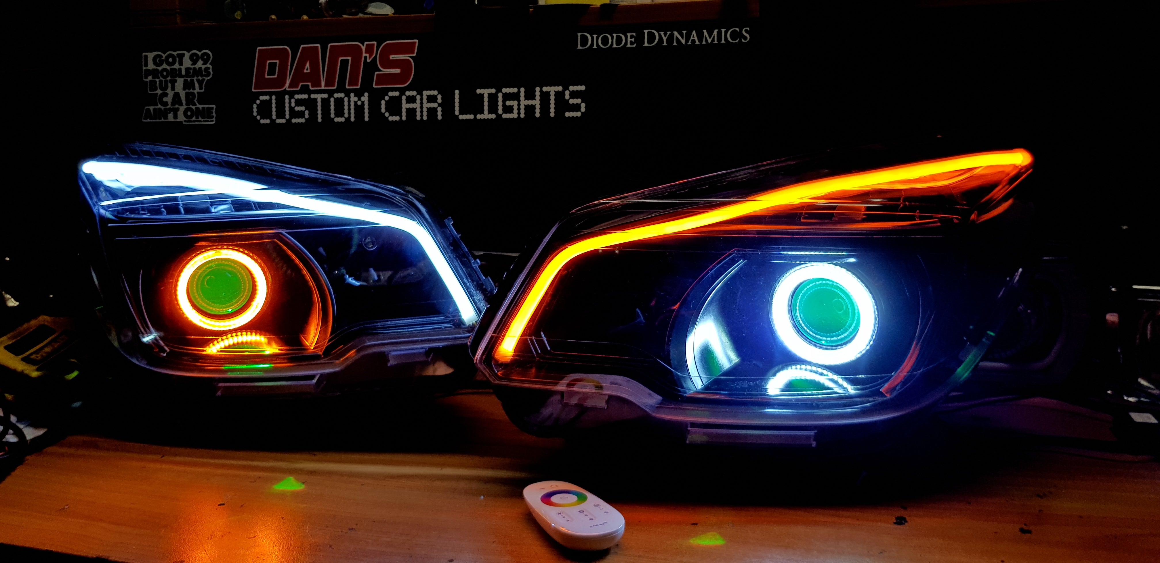 Holden RG Colorado LTZ Headlights w/ White Halo Rings, DRL ...