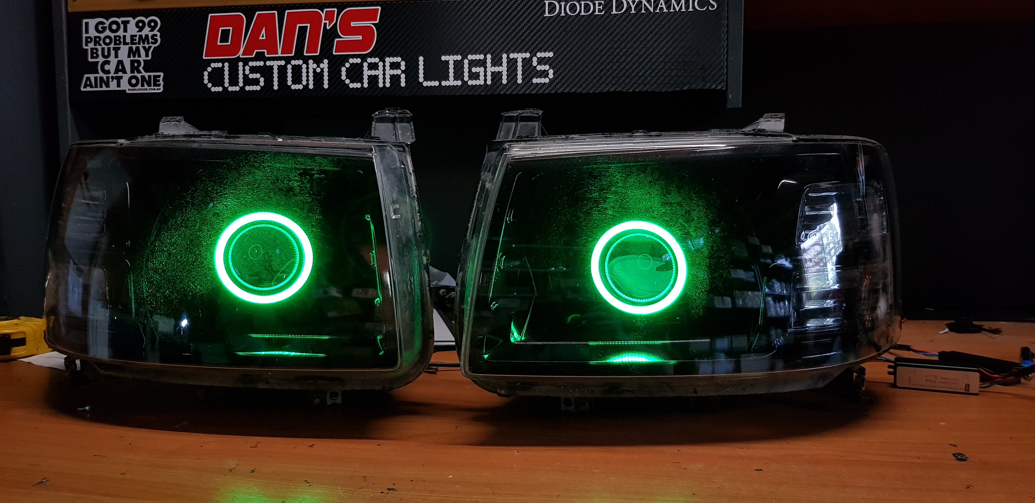 Ford RANGER PJ with Projectors and Multicoloured Halo rings | Dan's ...