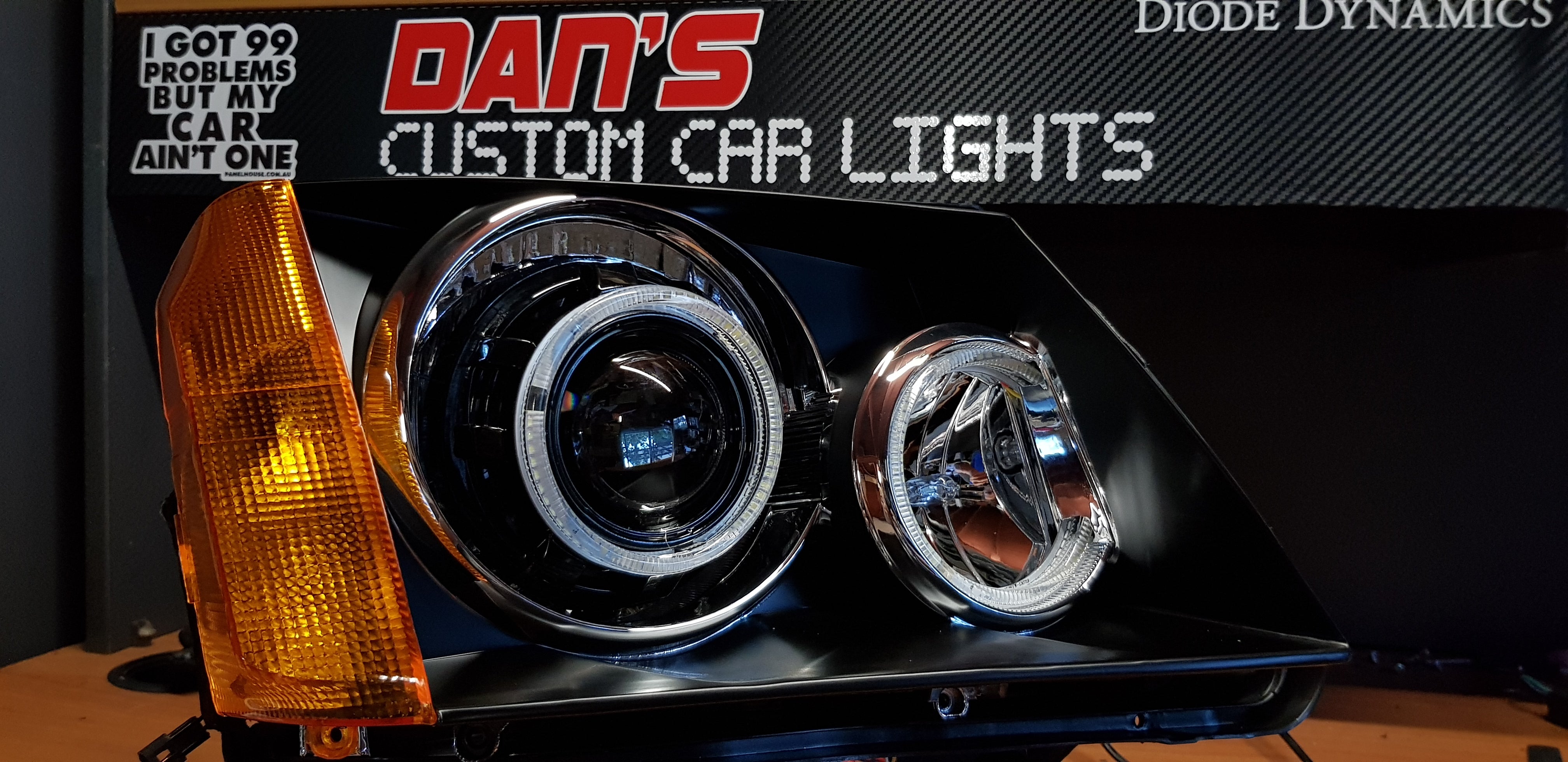 Holden RC Colorado Headlights with LED Projectors and Switchback Halo ...