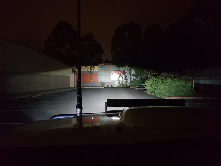 Nissan Navara D22 Headlights with White/Amber Halo Rings | Dan's Custom ...