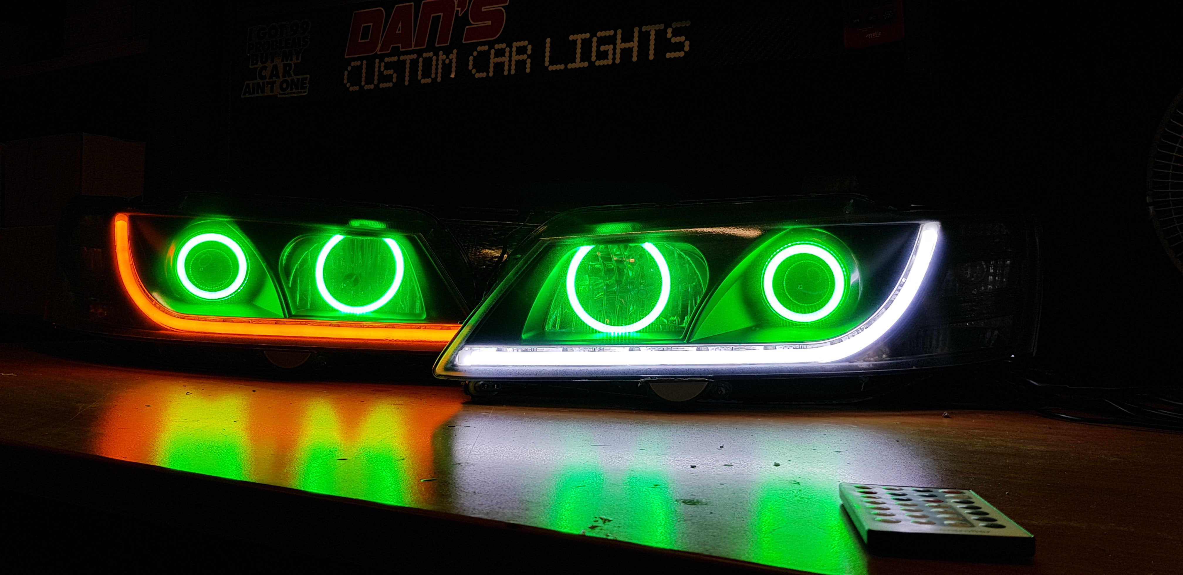 Holden VY Commodore Tube Style Switchback DRL Headlights with Quad ...