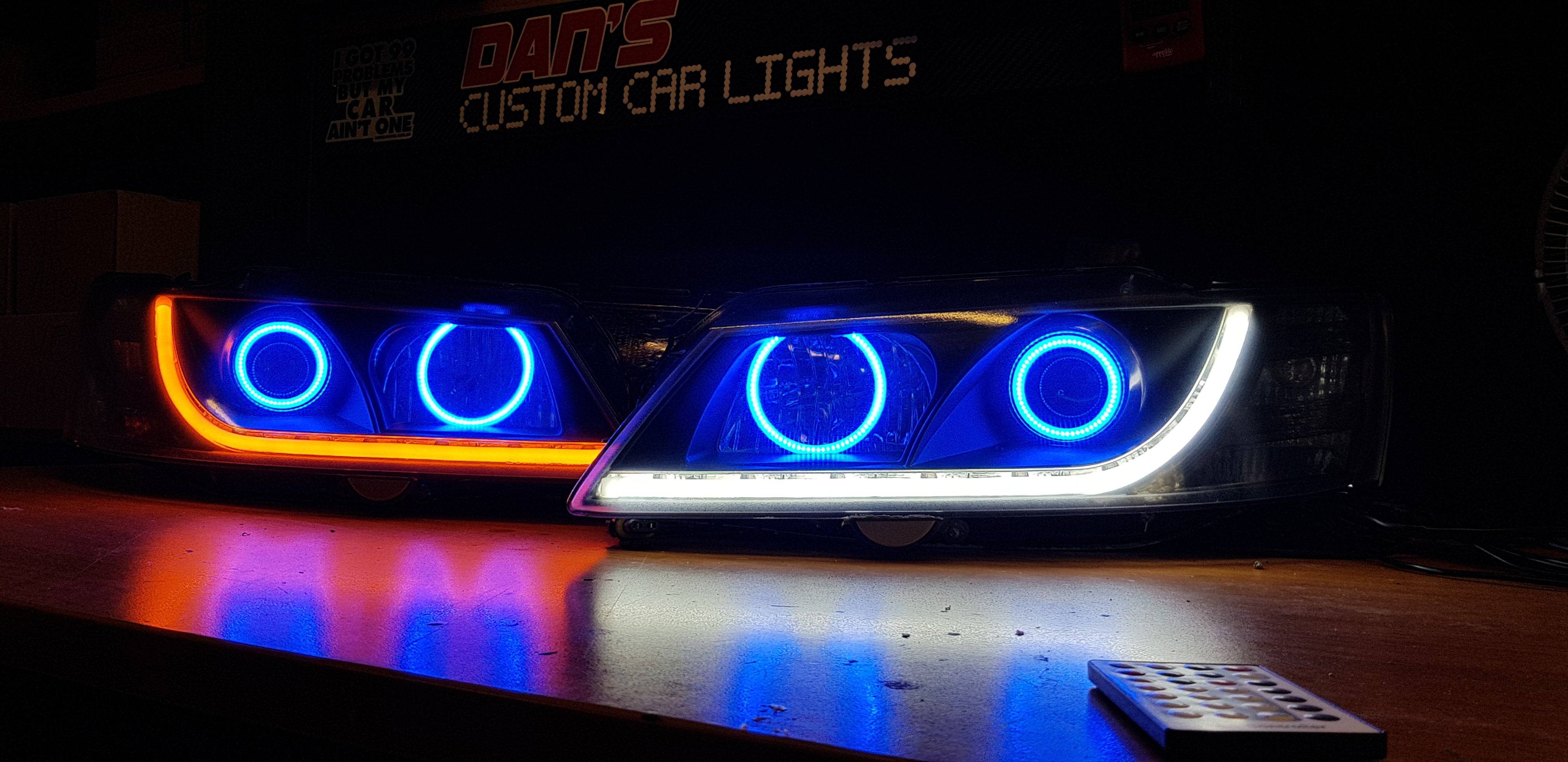 Holden VY Commodore Tube Style Switchback DRL Headlights with Quad ...