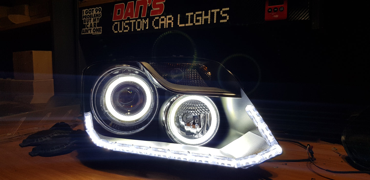 Volkswagen VW Amarok 2010-2022 Headlights with Low Beam LED Projectors ...