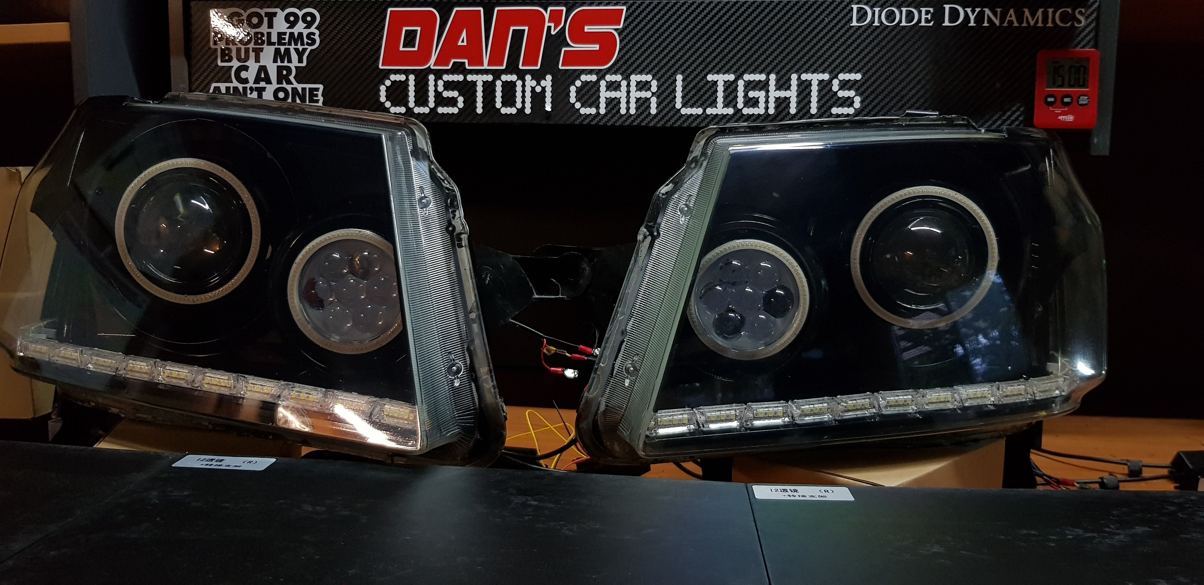 Holden RC Colorado Headlights with LED Devil Eyes Projectors ...