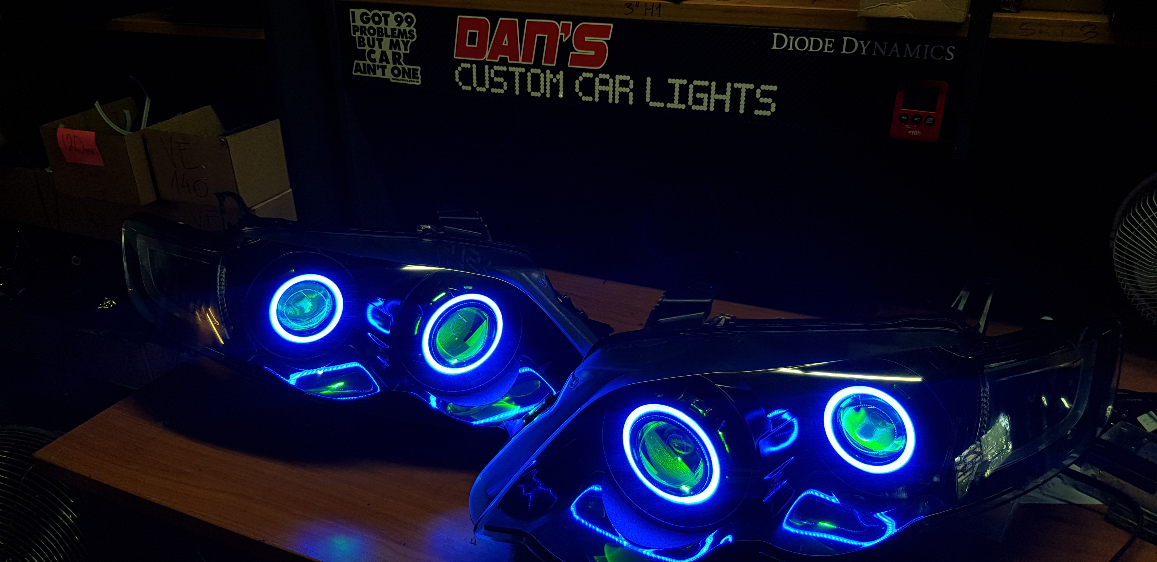 Ford Falcon FG XR6/XR8 MK1/MK2 Headlights with Quad Projectors, Quad ...