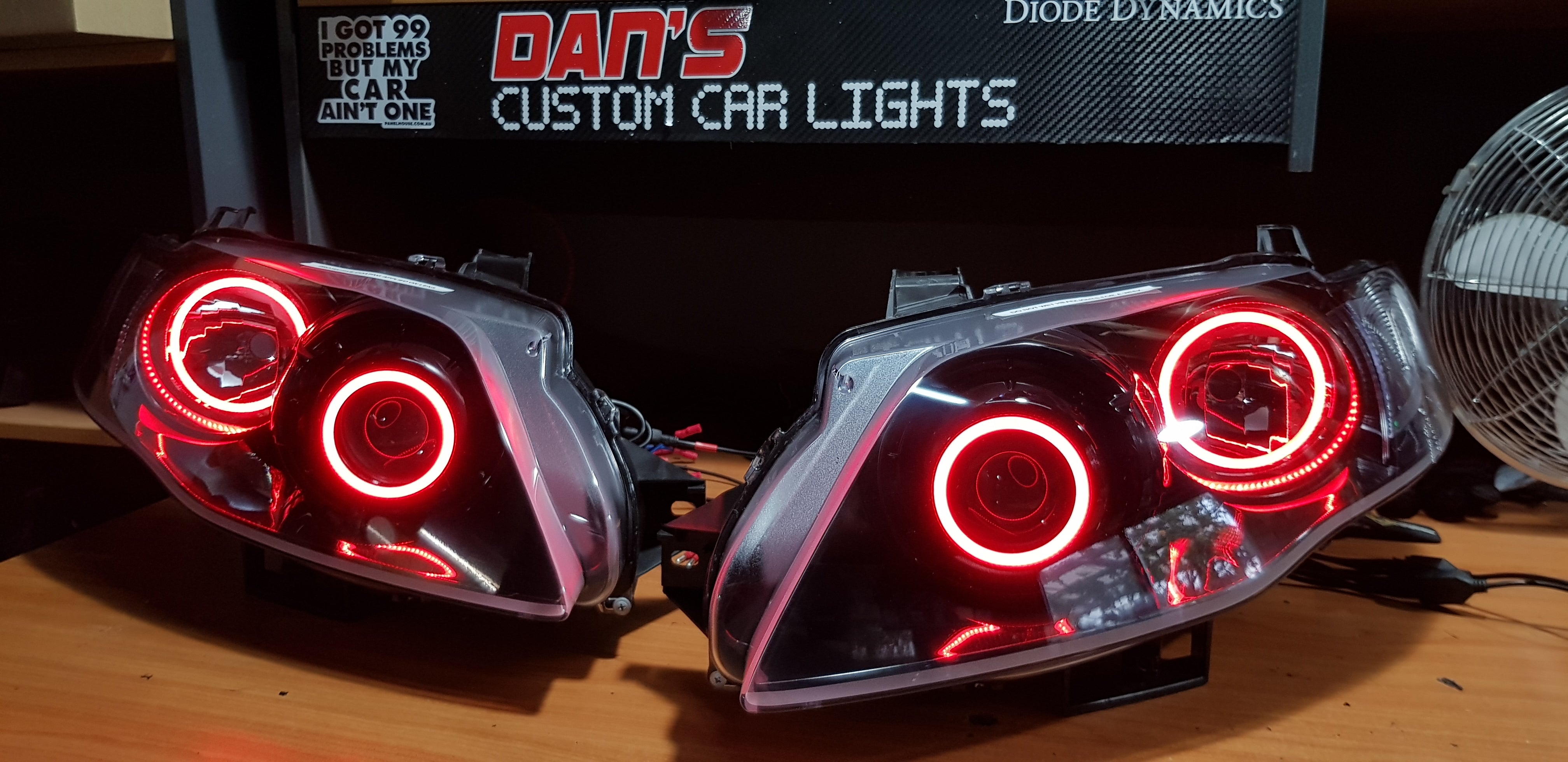 Ford Falcon FG MK2 G6E FPV XT Headlights with RGB Halo Rings | Dan's ...