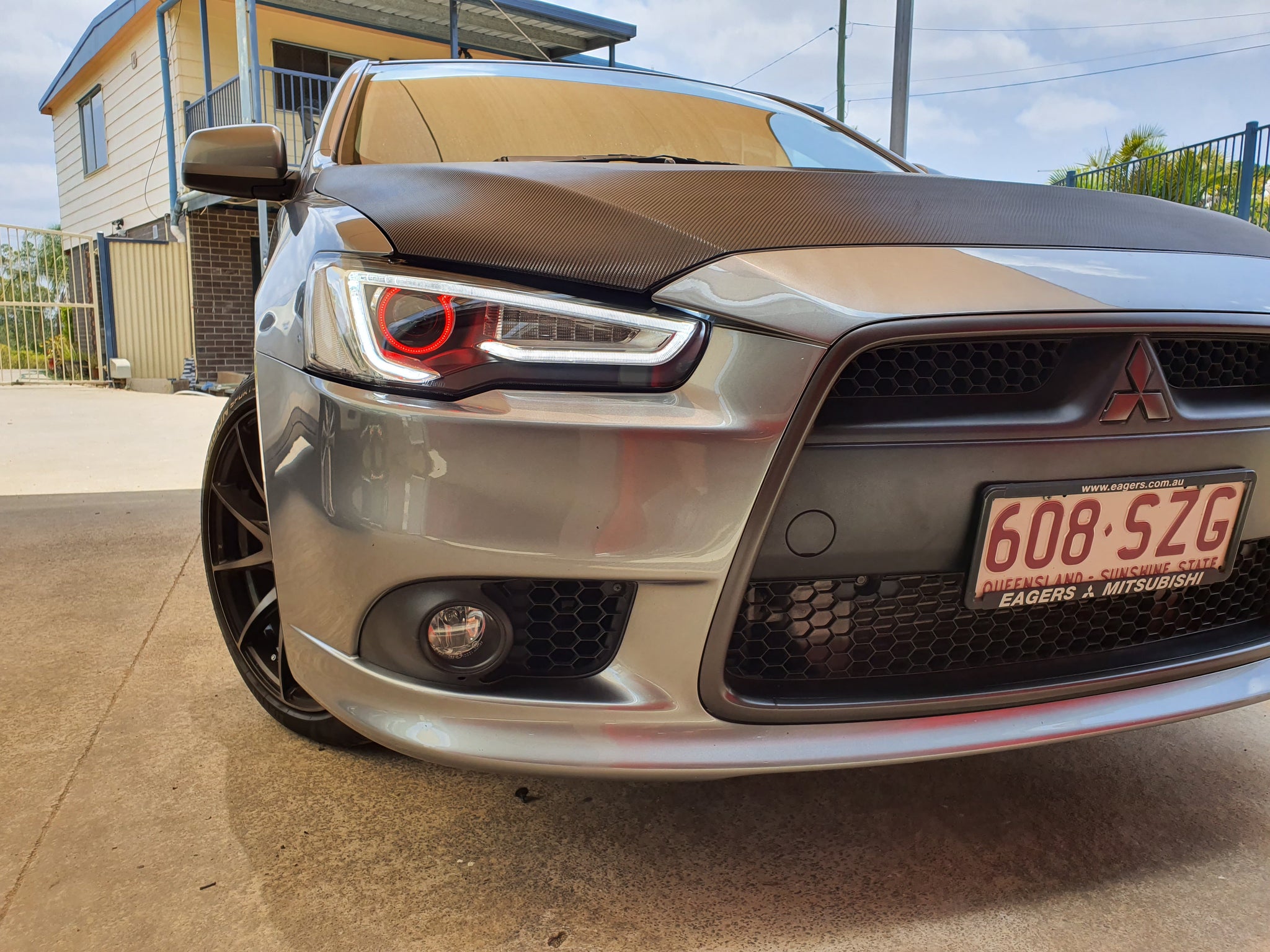 Mitsubishi Lancer LED DRL Projector Headlights 2008-2020 CJ CF EVO X w