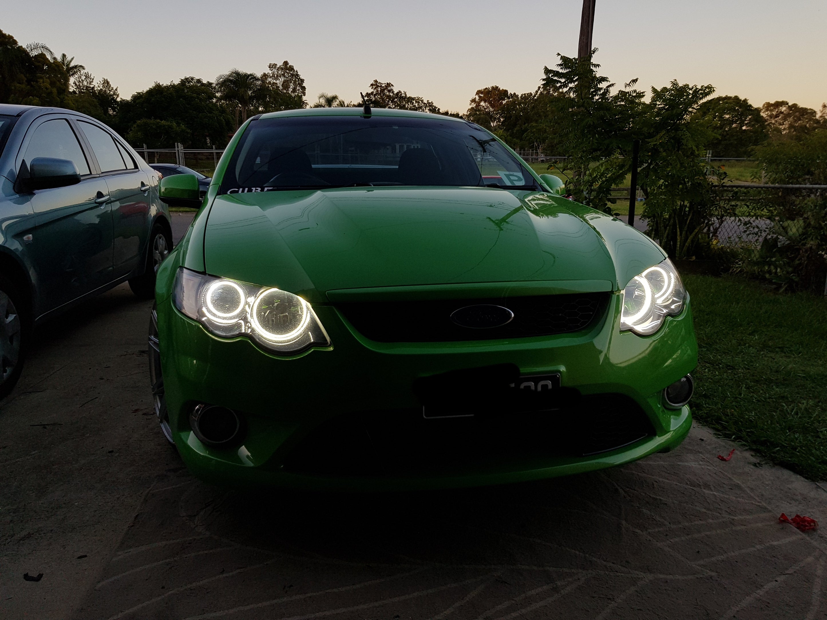 Ford Falcon FG XR6 MK1 Headlights with White/Amber Halo Rings | Dan's ...