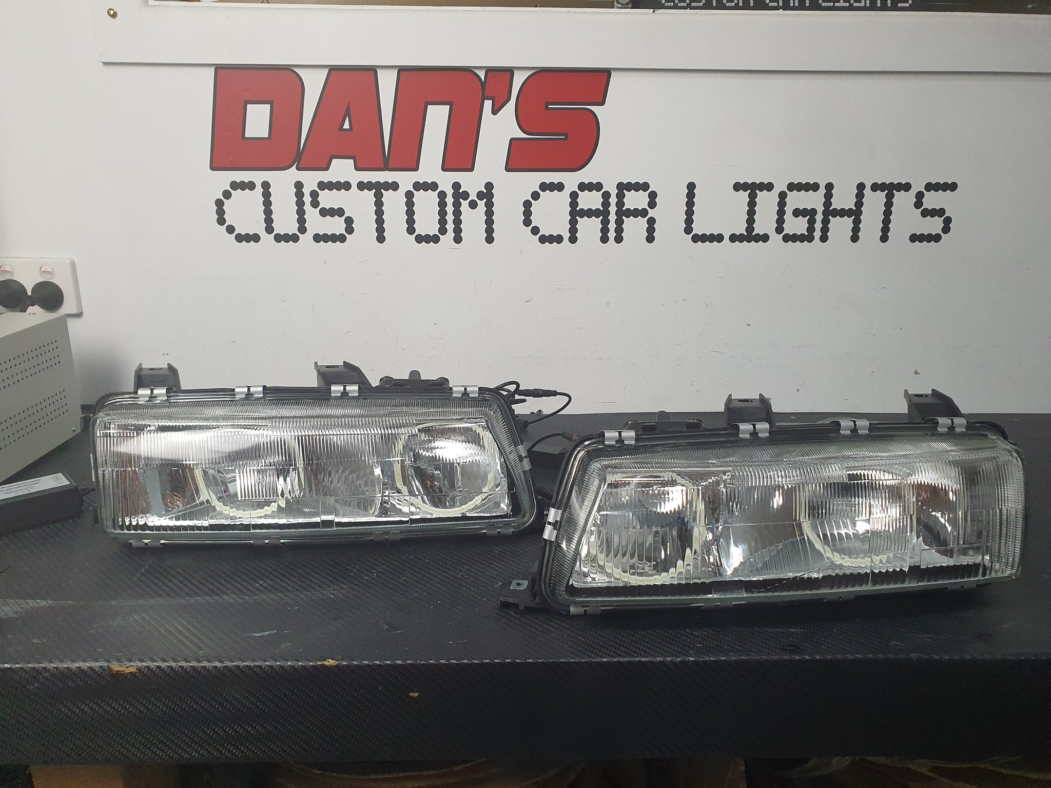 Holden VN /VP Commodore Headlights with Multicoloured Halo Rings | Dan ...