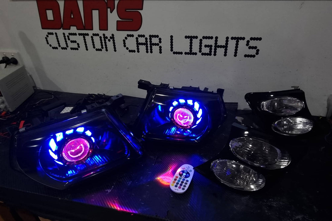 Nissan Patrol GU S1-S3 Headlights with Projector Turbine Shroud ...