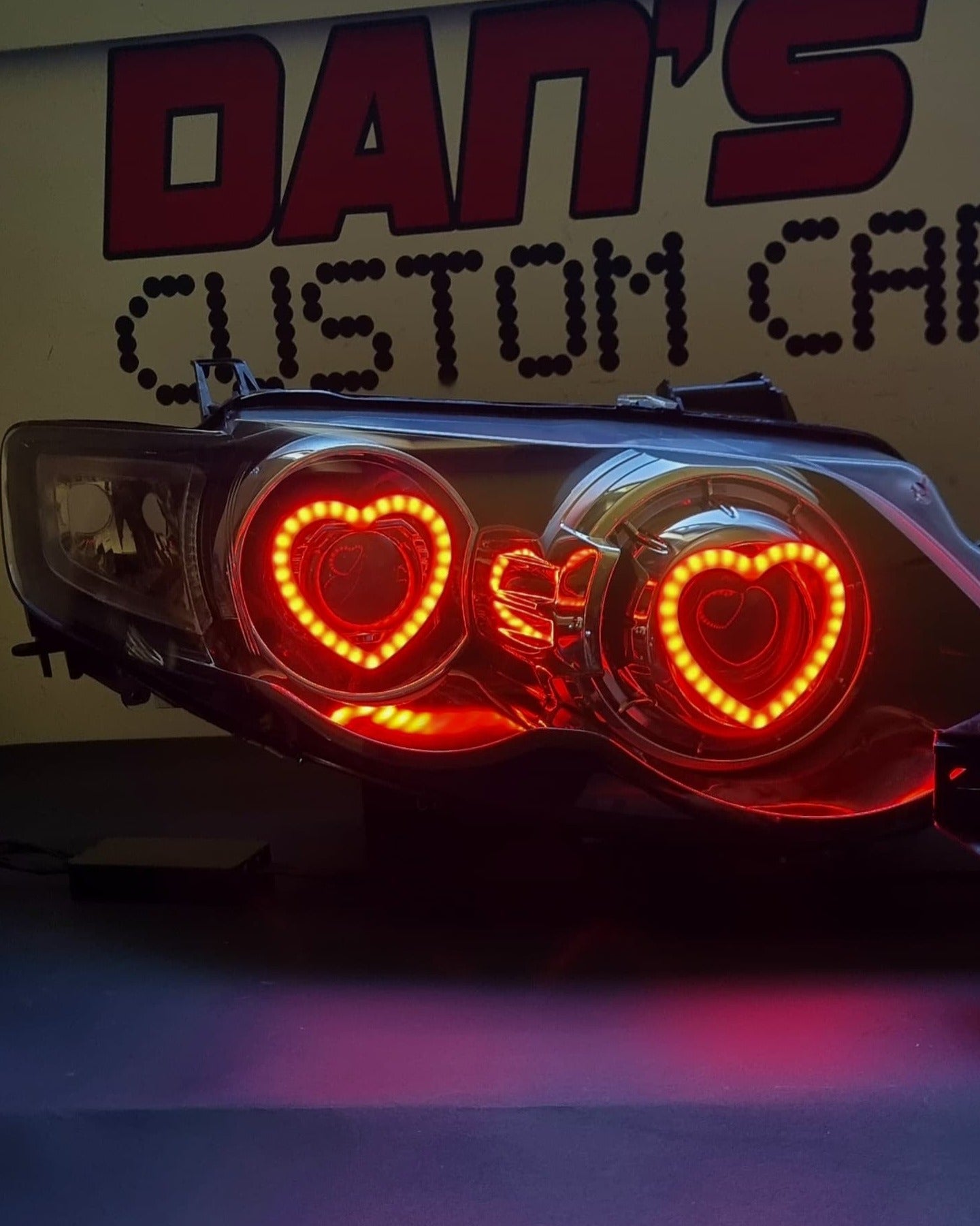 Ford FG Falcon XR6 XR8 MK2 Headlights with Projectors and Heart Chasing ...