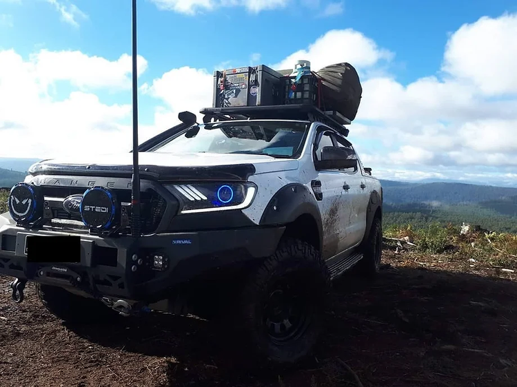 Ford Ranger PX2/PX3/Wildtrak Mustang Style Projector Headlights w/ RGB ...