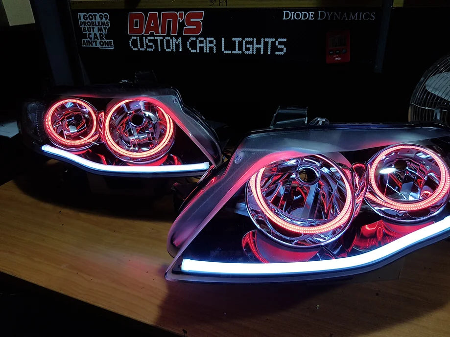 Ford FG MK1 G6/G6E FPV XT Quad RGB Halos & White DRL | Dan's Custom Car ...