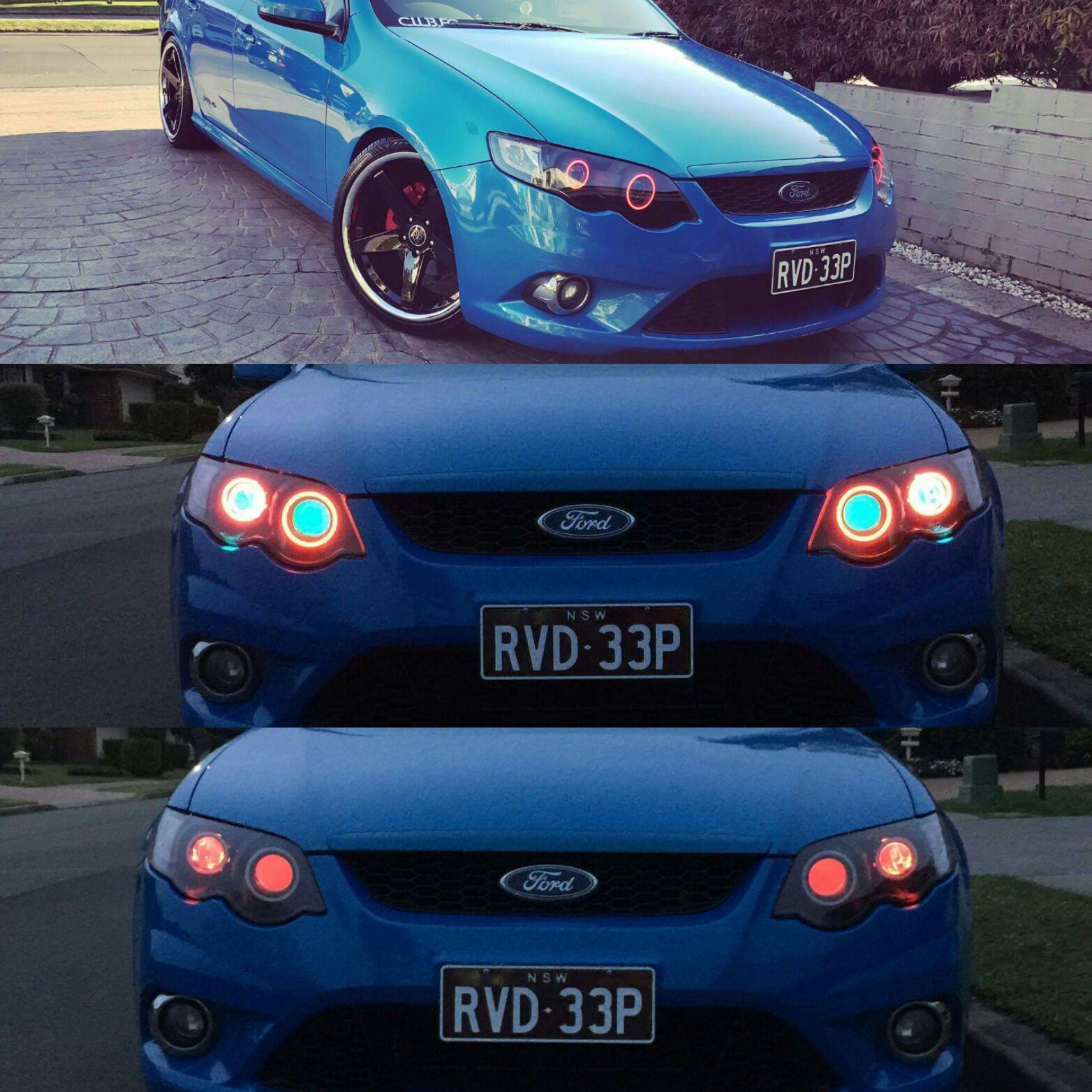 Ford Falcon FG XR6/XR8 MK1/MK2 Headlights with Quad Projectors, Quad ...