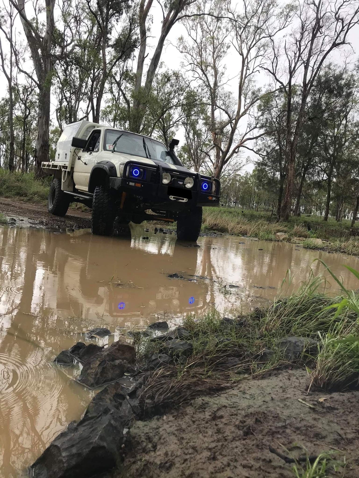 Universal 5x7" Rectangle Headlights Fitted with Bi Projectors ...
