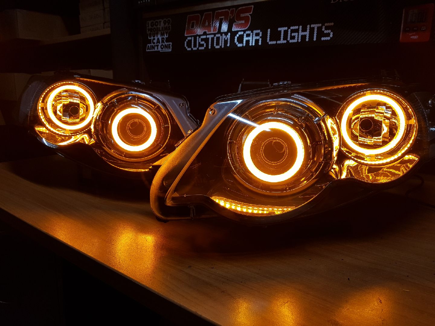 Ford Falcon FG XR6/XR8 MK2 Projector Headlights with Switchback Halo ...