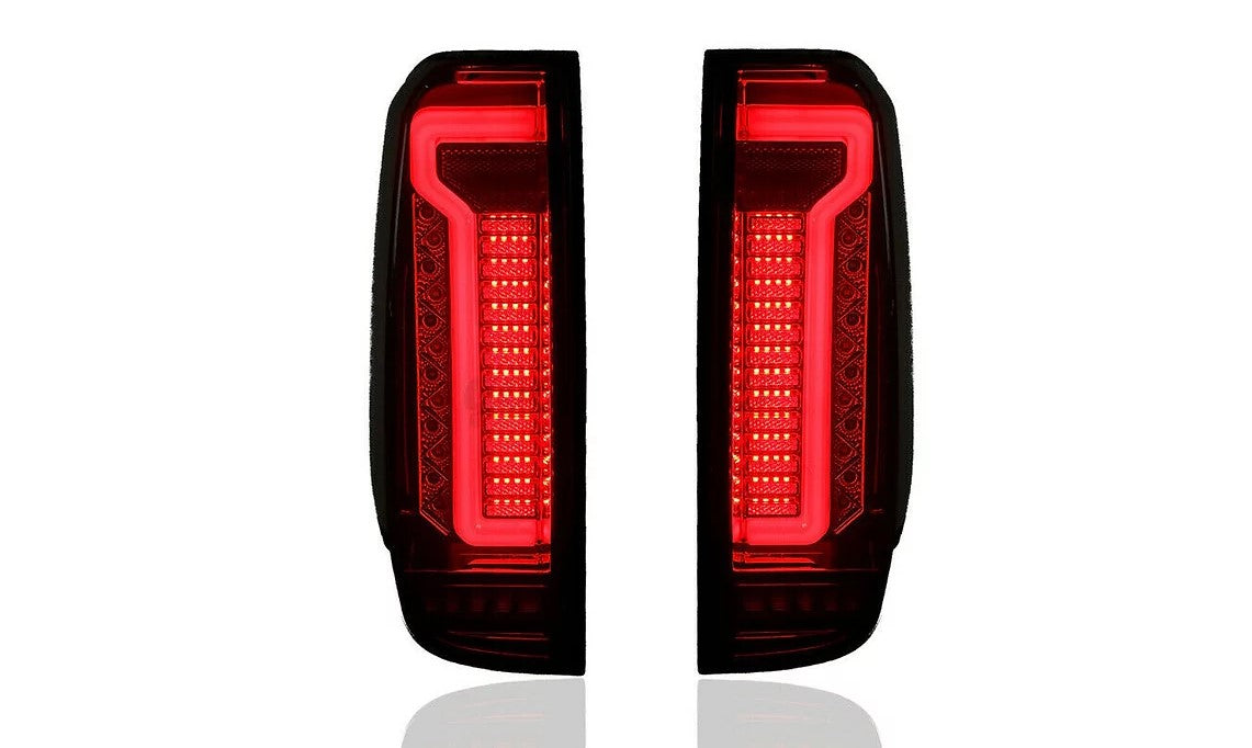 Nissan Navara D40 2005-2014 Smoked Black LED Tail Lights | Dan's Custom ...