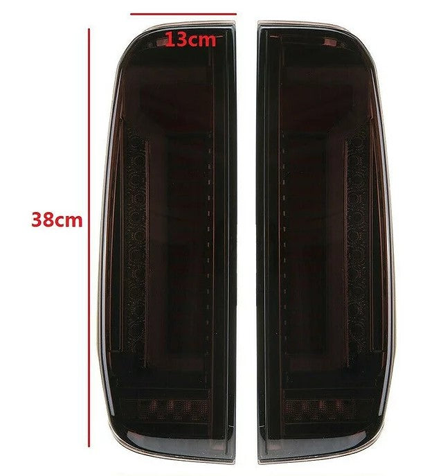 Nissan Navara D40 2005-2014 Smoked Black LED Tail Lights | Dan's Custom ...