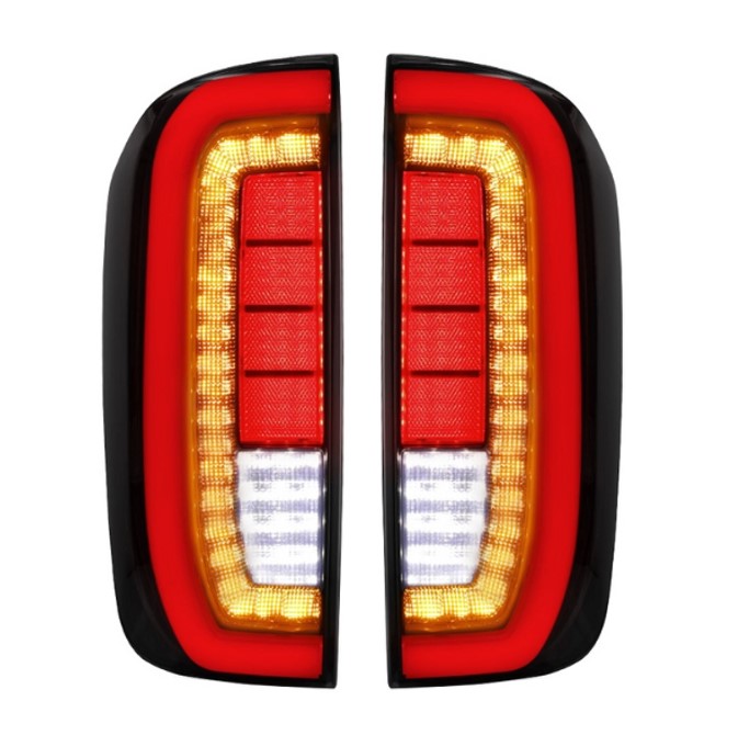 Nissan Navara NP300 D23 2015-2020 Smoked Full LED 3 Bar Tail Lights ...