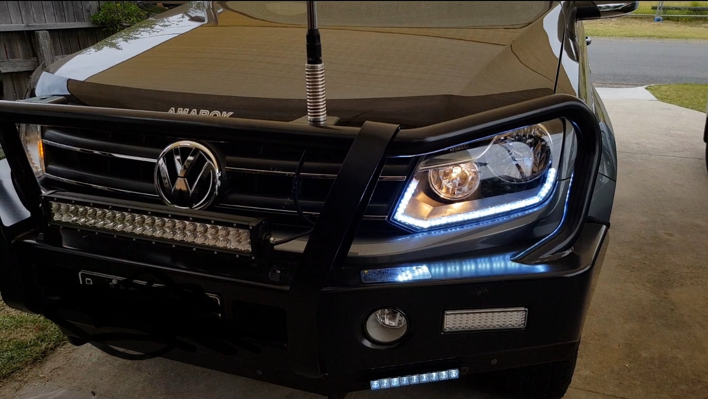 Volkswagen VW Amarok 2010-2022 Headlights with Low Beam LED Projectors ...