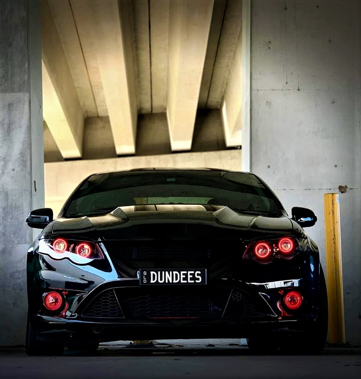 Ford Falcon XR6/XR8 Headlights Fully Blacked out, Quad Projectors ...