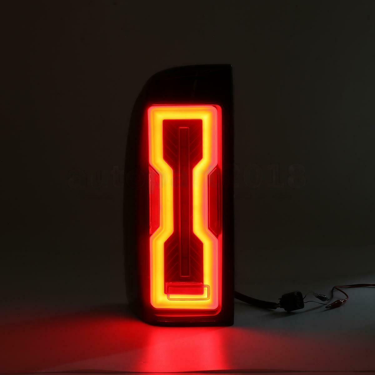 Holden Colorado RG 2012-2021 Black Smoked Sequential LED Tail Lights ...