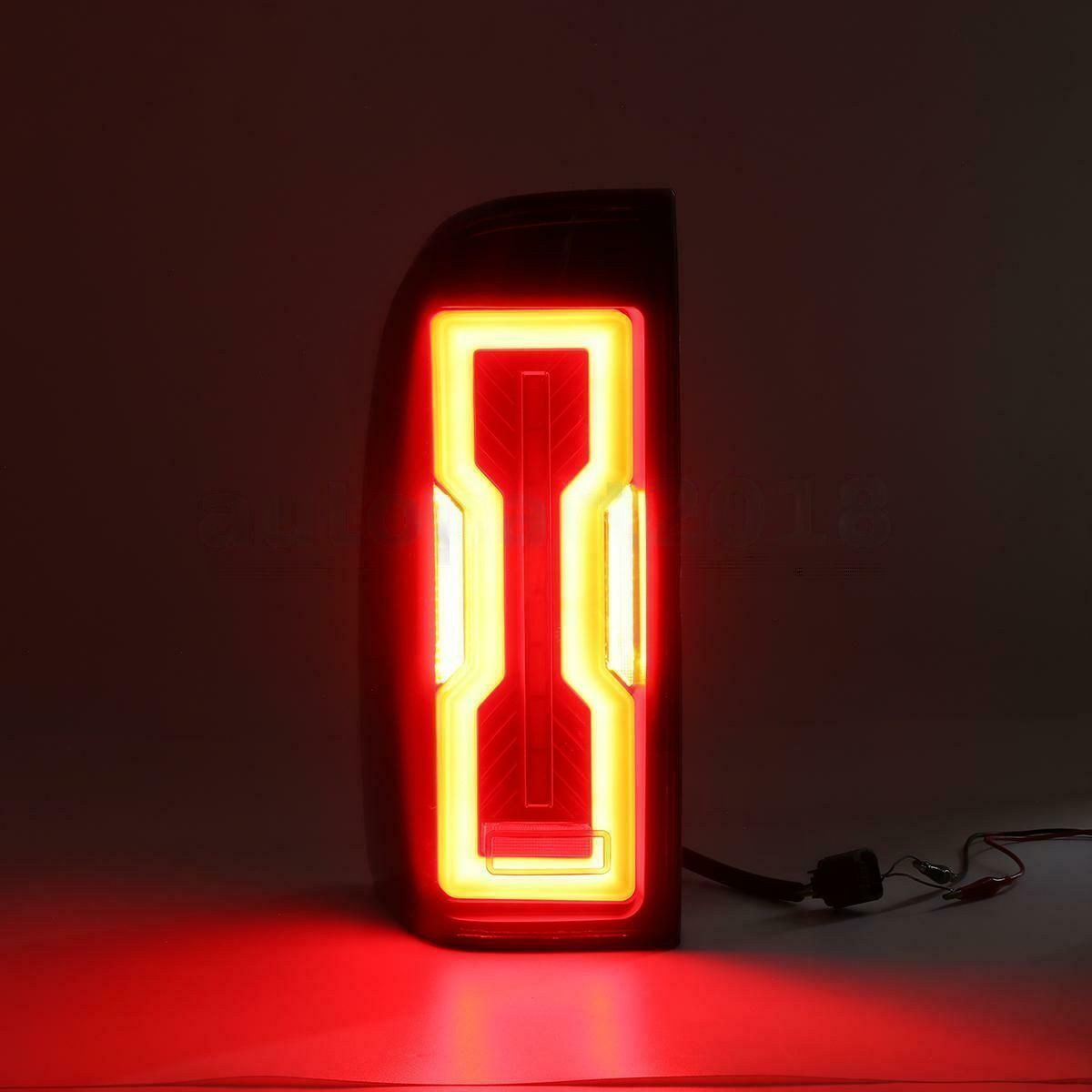 Holden Colorado RG 2012-2021 Black Smoked Sequential LED Tail Lights ...