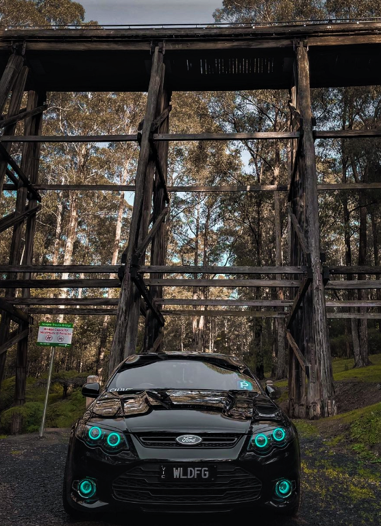 Ford Falcon XR6/XR8 Headlights Fully Blacked out, Quad Projectors ...